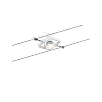 Paulmann 94148 Syst&egrave;me de c&acirc;bles Spot Mac II, max. 1x10W, GU5,3 Blanc, 12V, M&eacute;tal/Plastique