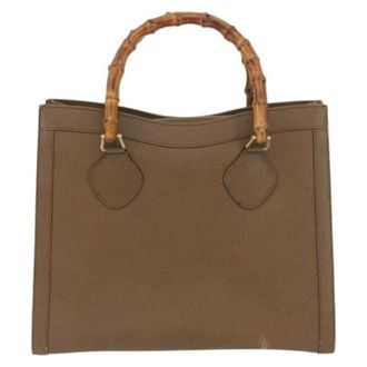 Gucci Sac &agrave; main vintage doccasion - Femme - Pre-owned - Brun - Taille: ONE Size