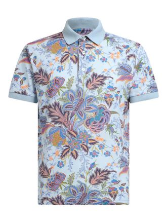 Etro Klassisches Poloshirt - Blau