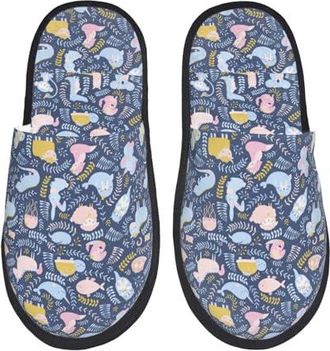 Generic Pantoufle Maison Imprim&eacute; DAnimaux Mignons Pour B&eacute;b&eacute;s Chaudes Pantoufles Doux Chaussons Maison Portative Hiver Chaussures Chaudes Pour Maison Salon H&ocirc;t