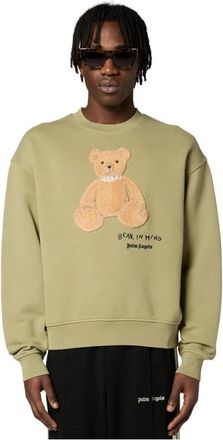 Palm Angels Bear in Mind Sweatshirt Gr&uuml;n - - Sweatshirts & Hoodies - Herren - Gr&uuml;n - 2XL