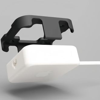 Generic Netzteilhalterung für iMac Power, Halterung für unter den Schreibtisch oder zur Wandmontage, platzsparendes Kabelmanagement, sicherer Organizer für de