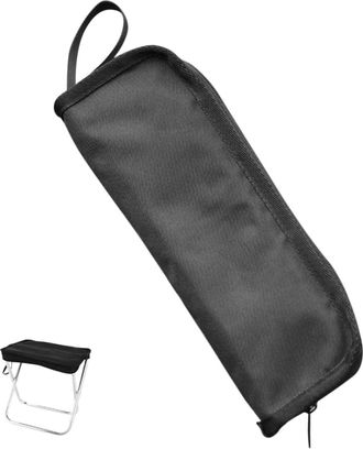 Cabilock Kompakter Faltbarer Campingstuhl Strapazierfähigem Stoff Leichter Outdoor hocker für Angeln Reisen Garten Stabiler Tragbarer Sitz ohne Lehne Platzspar