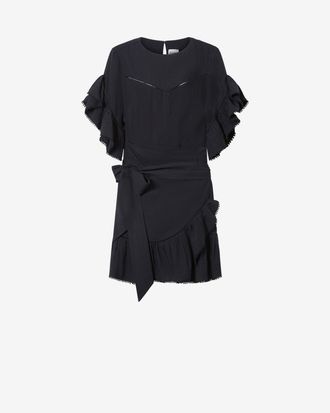 Isabel Marant Robe Melicia - Femme - Noir - Taille34 - Marant &Eacute;toile