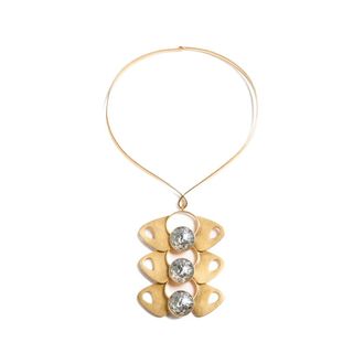Valentino Garavani Pages Necklace In Metal And Crystal