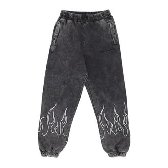 Vision Of Super Hose mit gestickten Flammen - - Trousers - Herren - Grau - XS
