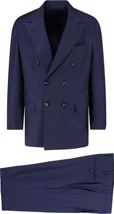 Kiton Double-Breasted Wool Suit