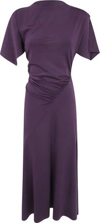 Victoria Beckham Femme, Robes, Violet, Taille: 36 FR Robe &agrave; Manches Courtes