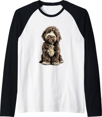 Whyitsme Design Chocolate Merle Cockapoo Hund Illustration Raglan