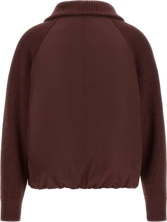 Brunello Cucinelli Down Jacket - Burgundy