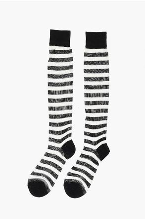 Dsquared2 Two-Tone Striped Long Socks size M