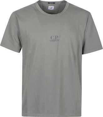 C.P. Company C.p. Company, Homme, Tops, Vert, Taille: XL 20/1 Jersey T-Shirt