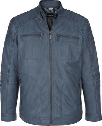 Babista Homme Veste En Cuir Zanzino Bleu, 56