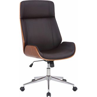 Clp Chaise d&eacute;tude Varel Desk en noix / marrone comme