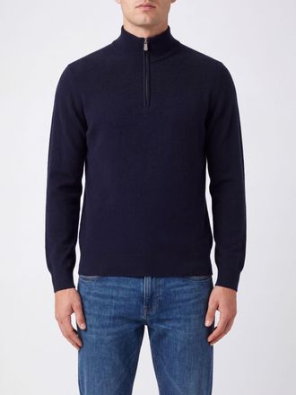 Brunello Cucinelli Slim-Fit Kaschmir-Rollkragenpullover mit halbem Rei&szlig;verschluss