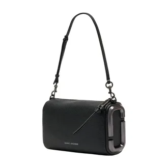Marc Jacobs Womens Pebbled Leather Shoulder Bag Black Cowhide