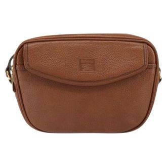 Burberry Sac bandouli&egrave;re en cuir Pre-owned - Femme - Pre-owned - Brun - Taille: ONE Size