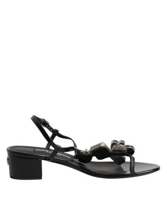 Dolce & Gabbana Blumenverzierte Sandalen