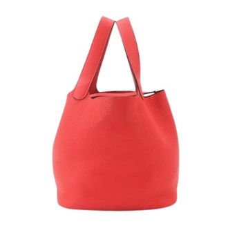 Herm&egrave;s Pre-owned Vintage Bucket Bag - Femme - Pre-owned - Rouge - Taille: ONE Size
