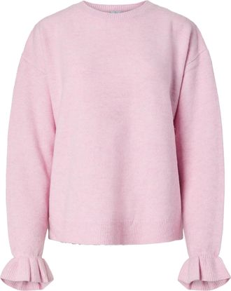 Pieces Pcsally Ls Frill Cuff Knit Noos Bc