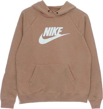 Nike Rose Whisper Hoodie mit K&auml;ngurutasche - - Sport - Damen - Braun - XS