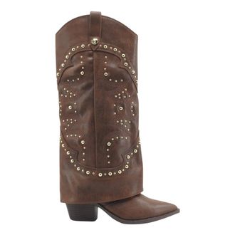 Steve Madden Femme, Chaussures, Brun, Taille: 37 EU Botte en cuir Stagecoach