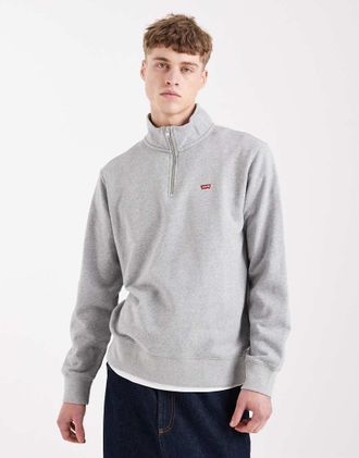 Levi's Original Hallmark - Sweat &agrave; col zipp&eacute; - Gris