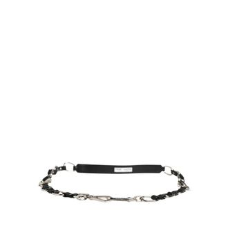 Dolce & Gabbana Femme, Sacs, Noir, Taille: ONE Size Bandouli&egrave;re Cha&icirc;ne en Cuir pour Sac Accessoire