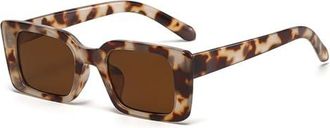 Generic Lunettes de soleil femme monture carr&eacute;e conduite UV400 vacances plage lunettes de soleil quotidiennes(Multi-colored)