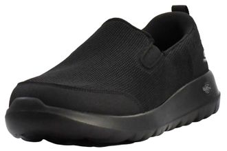 Skechers Herren Go Walk Max Clinched - Athletic Mesh Double Gore Slip On Walking Schuh Sneaker, Black Textile/Black Trim, 47 EU