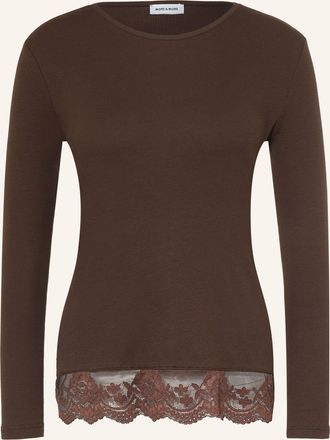 More & More More & More Longsleeve Mit Spitze braun