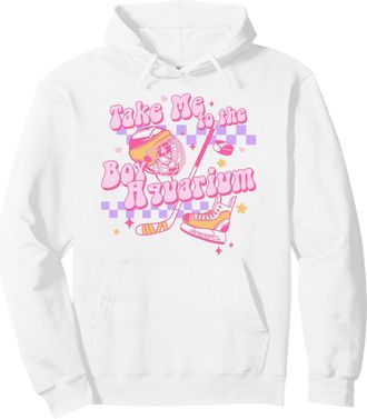 Trendy Apparel Take Me to The Aquarium Pink Pullover Hoodie