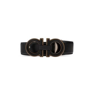 Ferragamo Double Adjustable Gancini G&uuml;rtel - - Accessories - Herren - Schwarzk - 110 CM