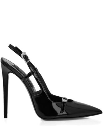 Philipp Plein escarpins pointus à bride arrière - Noir