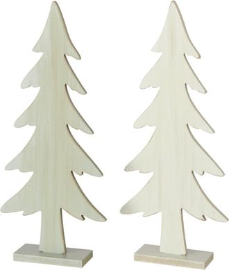 Boltze 2026335 Ilian Dekoaufsteller Baum hellgr&uuml;n 42 cm (1 St&uuml;ck)