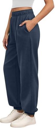Generic Pantalon de Jogging Taille Haute pour Femme, Pantalon de Jogging Ample Y2k avec Poches, Pantalon de Sport dhiver et dautomne pour entra&icirc;nement n20