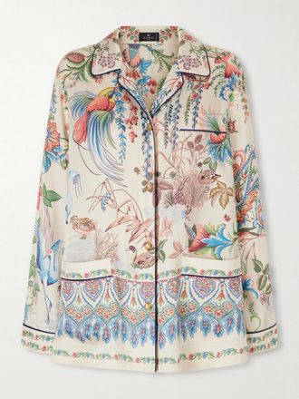 Etro Chemise En Satin Imprim&eacute; - Multicolore