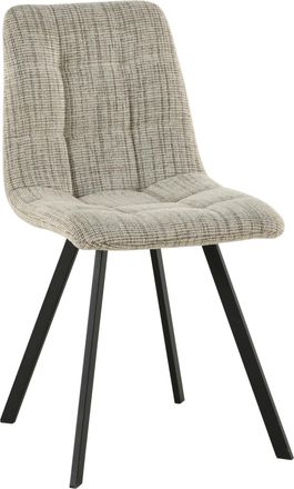 CARRYHOME Stuhl, Grau, Metall, Textil, eckig, Flachrohr, 45x88x55 cm, Stoffauswahl, Esszimmer, St&uuml;hle, Esszimmerst&uuml;hle