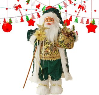 Generic Weihnachtsmann-Statue - Lebensechte Puppe aus Stoff, PP-Konstruktion | Urlaubsdekoration, Saisonanzeige, Weihnachtsfeier, Festliches Geschenk f&uuml;r Fami