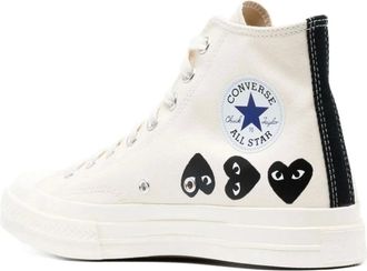 Comme Des Gar&ccedil;ons Homme, Chaussures, Blanc, Taille: 39 EU Ct70 Multi Heart Hi Top Chaussures