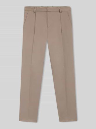 HUGO BOSS Slim Fit Bundfaltenhose aus Baumwoll-Mix Modell GENRICH