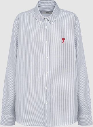 Ami Chemise Col Boutonn&eacute; Ami de Coeur Rayures Bleu Rouge