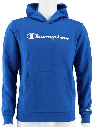 Champion Kapuzenpullover Hoodie Big Logo Print (gefüttert) royalblau Kinder