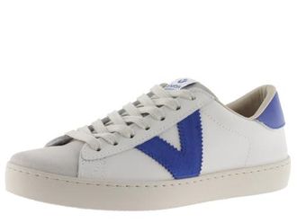 Victoria Basket Basse Unisexe Berlin Cuir & Pièces en Contraste & Bout en Croûte De Cuir 1126142 pour Adulte Royal 40