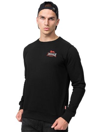 Lonsdale Mens LYMPSTONE Sweatshirt, Schwarz, 3XL