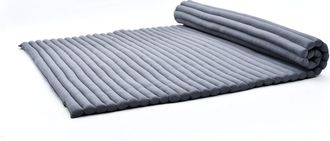 Leewadee Faltbare Bodenmatratze - Japanischer Rollbarer Futon - Tatami Faltmatte - G&auml;stebett - Camping Matratze - Thai Massage Matte, Kapok F&uuml;llung, 190 x 145 