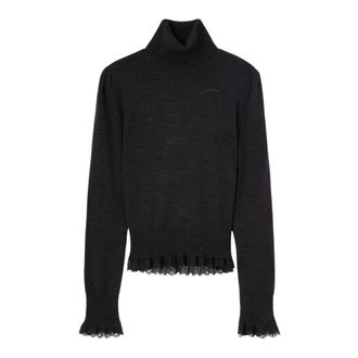 Ganni Damen, Strickwaren, Schwarzk, SGr&ouml;&szlig;e