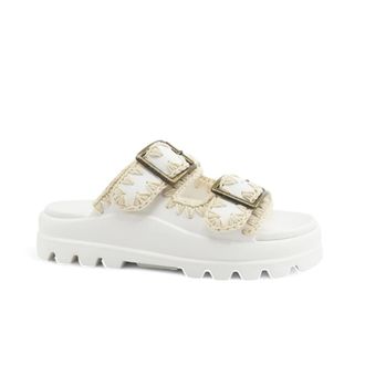 Mou EVA Slide Two Buckle - - Shoes - Damen - Wei&szlig; - 39 EU