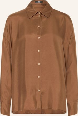 Riani Riani Hemdbluse Aus Seide braun