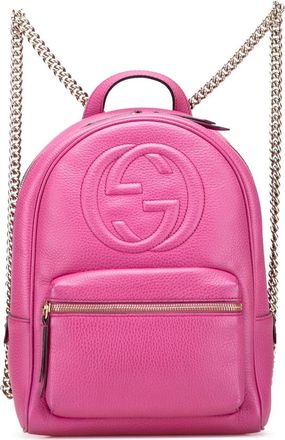 Gucci Rucks&auml;cke - Leather Soho Backpack - Gr. unisize - in Gold - f&uuml;r Damen